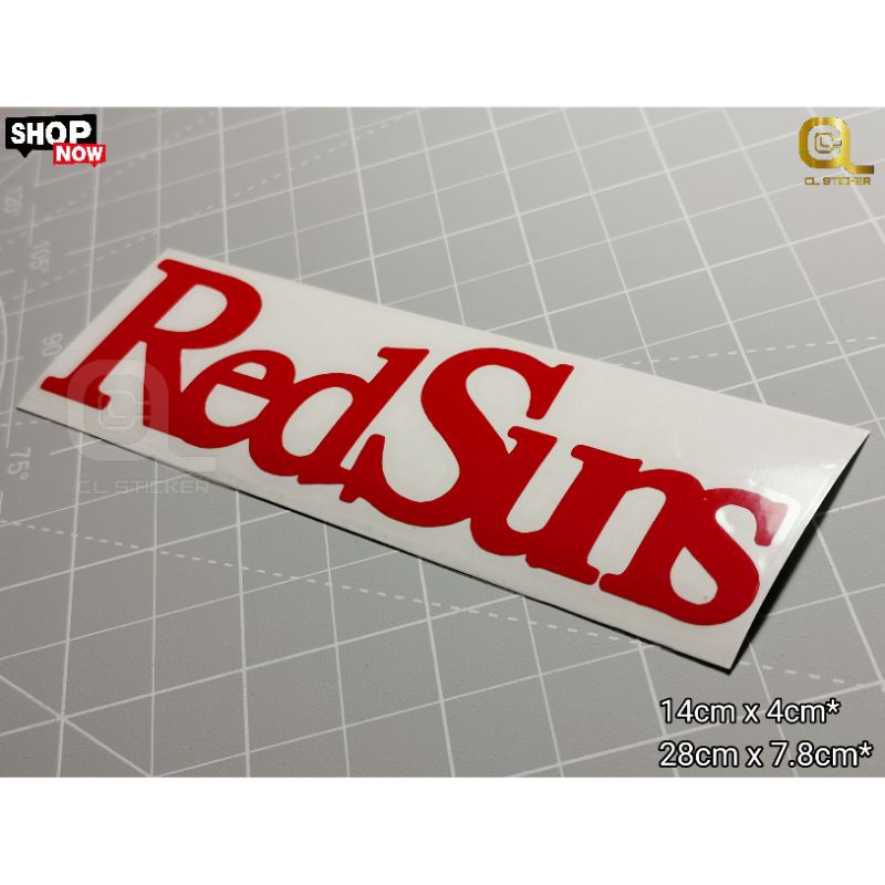 JDM Redsuns Logo Initial D Vinyl Sticker | Shopee Malaysia
