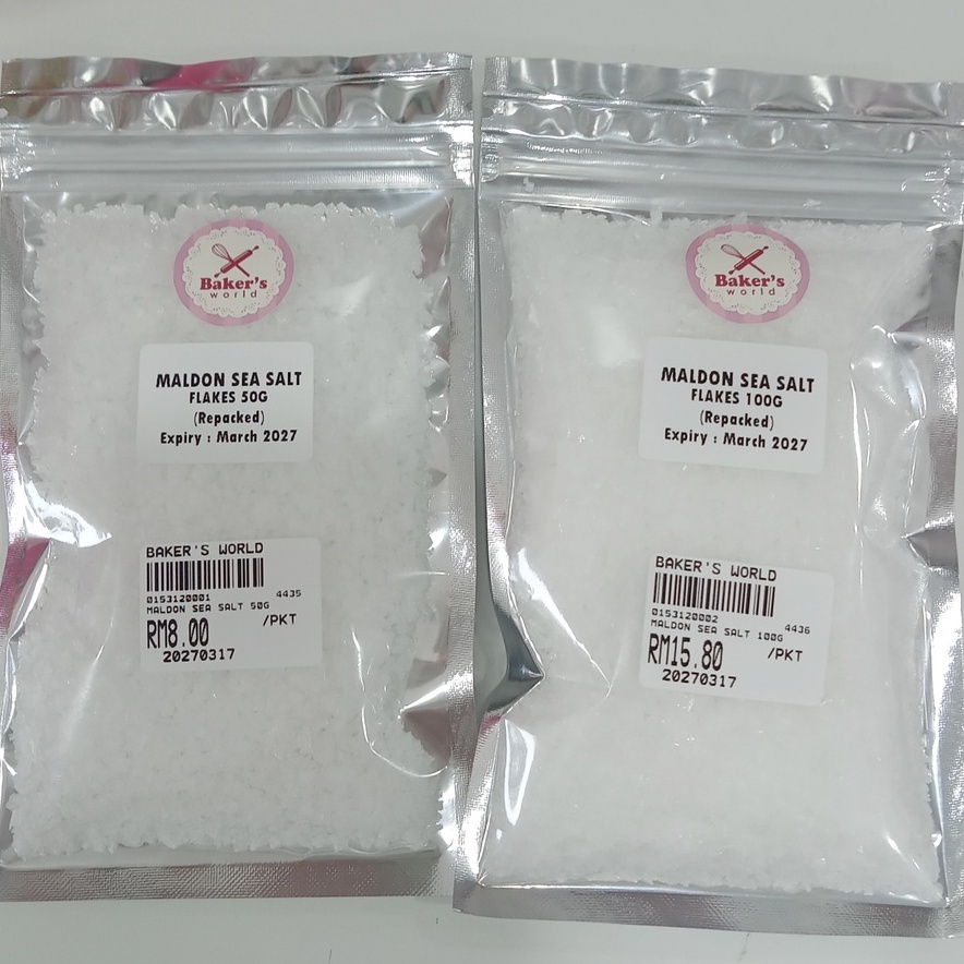 [READY STOCK] Maldon Sea Salt (Repacking) 50g / 100g | Shopee Malaysia
