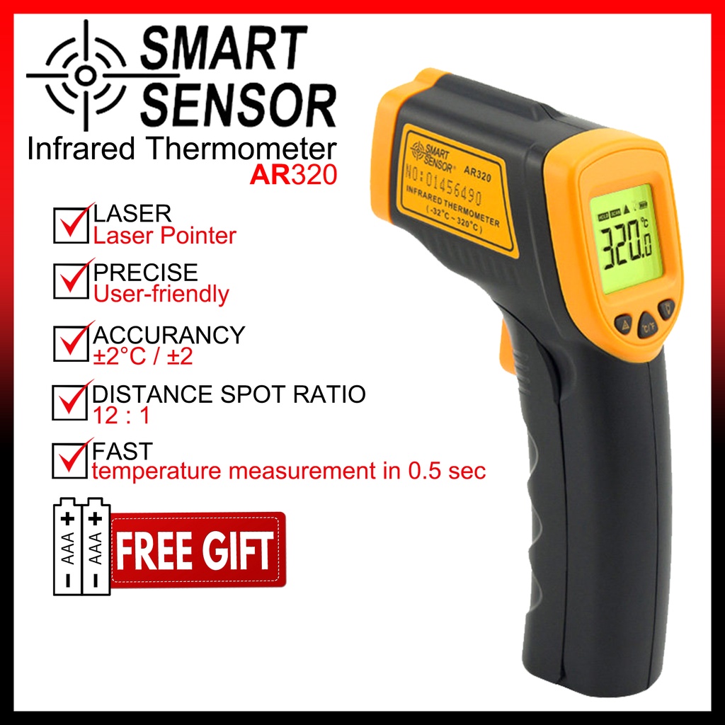 Infrared Thermometer Gun Temperature Digital Penembak Pengimbas Suhu ...