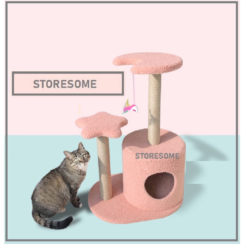 Cute Star & Moon Design Cat Scratching Post & Nest (M Size) | Shopee ...