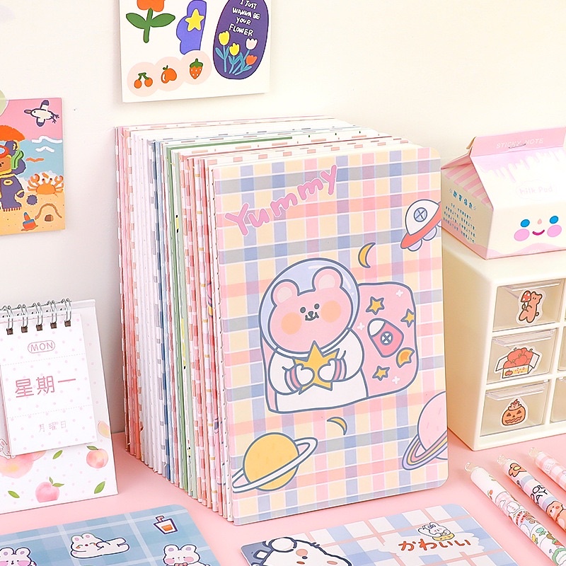 A5 notebook korean ins A5 single line notebook thread sewn notebook ...