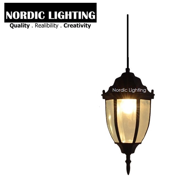 S Size Black/White Industrial Outdoor Weatherproof Pendant Light Nordic ...