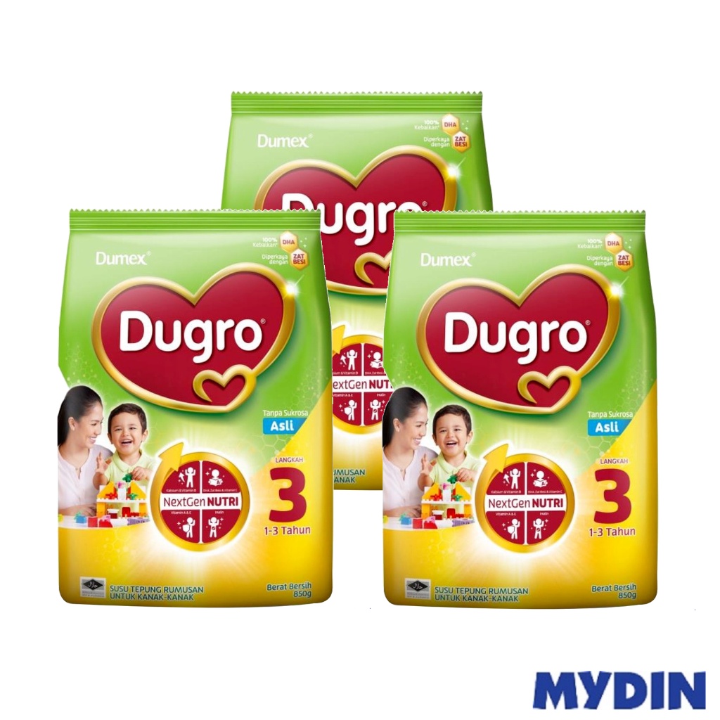 Dumex Dugro 3 Original (850g x 3 Packs) | Shopee Malaysia
