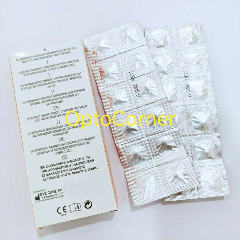 Enzymatic Protein remover tablets (24 tablets) for RGP lens (Expiry ...