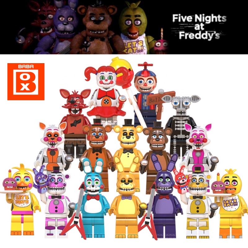 Five nights at Freddy's FNAF figure set toys dummy Funko collectible ...