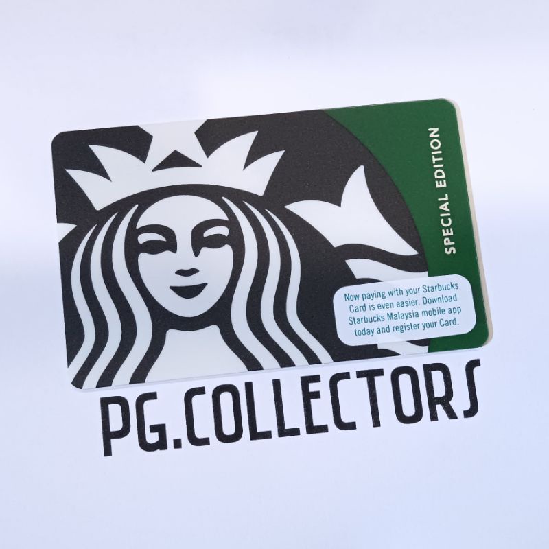 Starbucks Card Special Edition Black Green 2016 Limited Edition Plastic ...