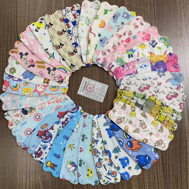 【30 patterns can be selected】50PCS Winkids KF94 Face Mask Kids 4PlyMASK ...