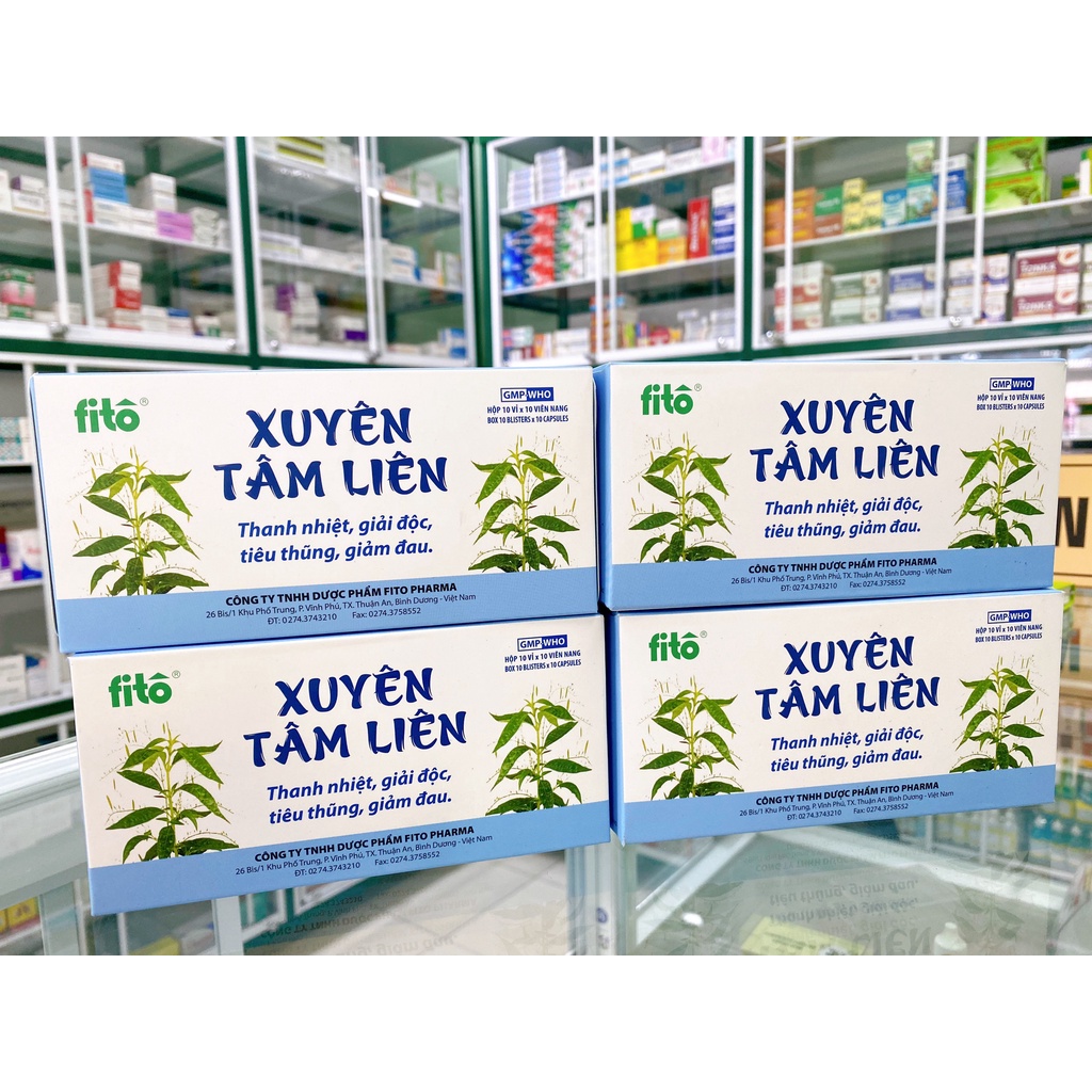Xyen Tam Lien Fito clears heat, detoxifies, eliminates punctures (box ...