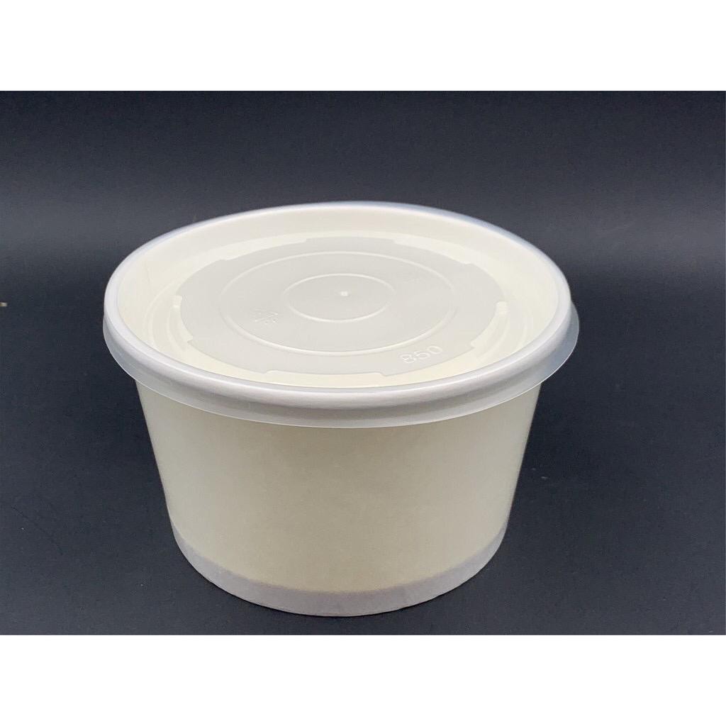1000set 390cc 520cc Wholesale Paper Bowl With Lid 1000pcs per Carton纸碗 ...