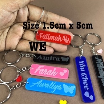 Keychain Acrylic Colour 2mm Budget Cheap Murah - Custom Made Name ...