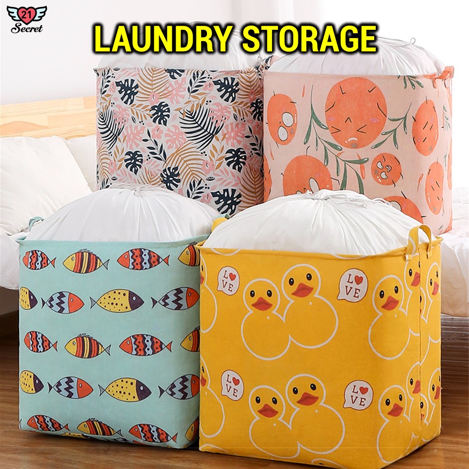210L 140L Washday Laundry Basket Extra Large Foldable Storage Box ...