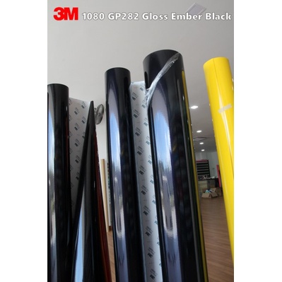 3M 1080 GP282 Gloss Ember Black Car Wrap Vinyl Film Bike Phone DIY ...