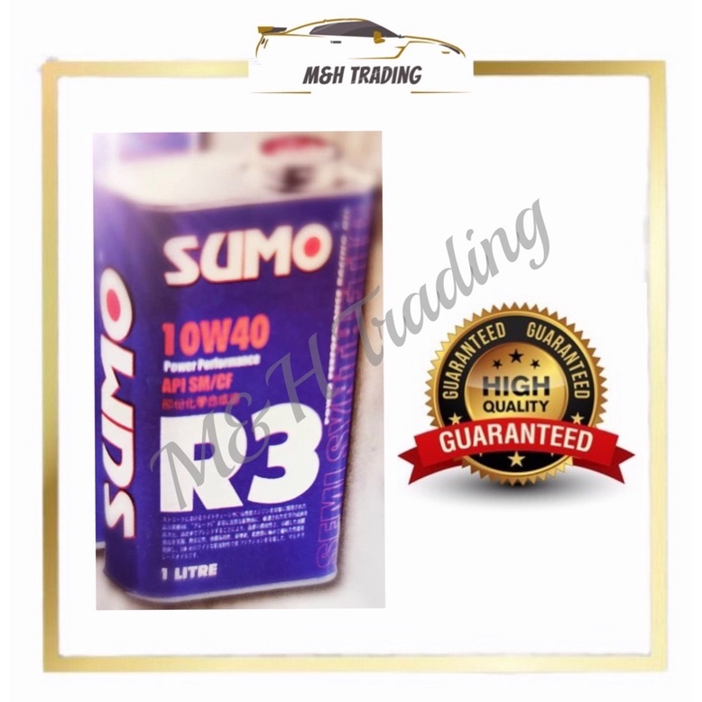 SUMO R3 SEMI SYNTHETIC ENGINE OIL 100% ORIGINAL JAPAN(1 LITRE) | Shopee ...