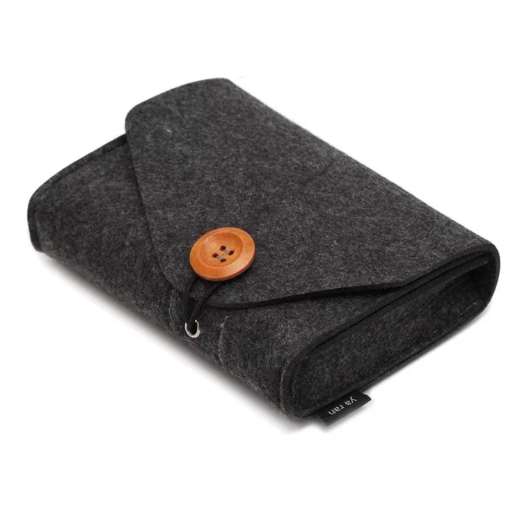 (6INCH)MR FELT CABLE BAG Organizer cable bag USB Charger Earphone ...