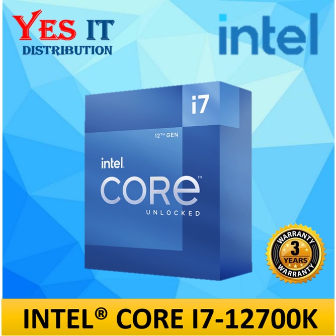 Intel Core i7-12700K 25M Cache Up to 5.00GHz 12th Gen Processor | Shopee Malaysia