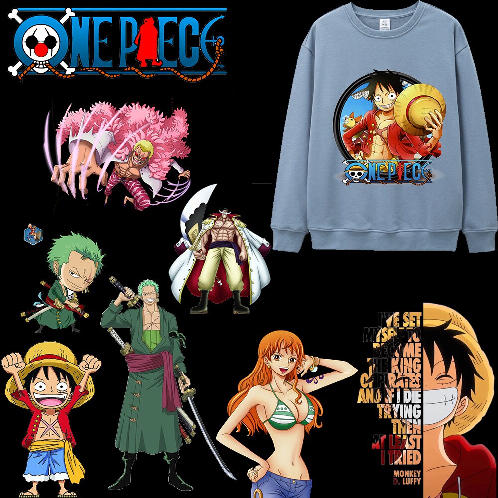 One Piece Iron on Patch Clothes Sticker Boa Hancock Monkey D. Luffy ...