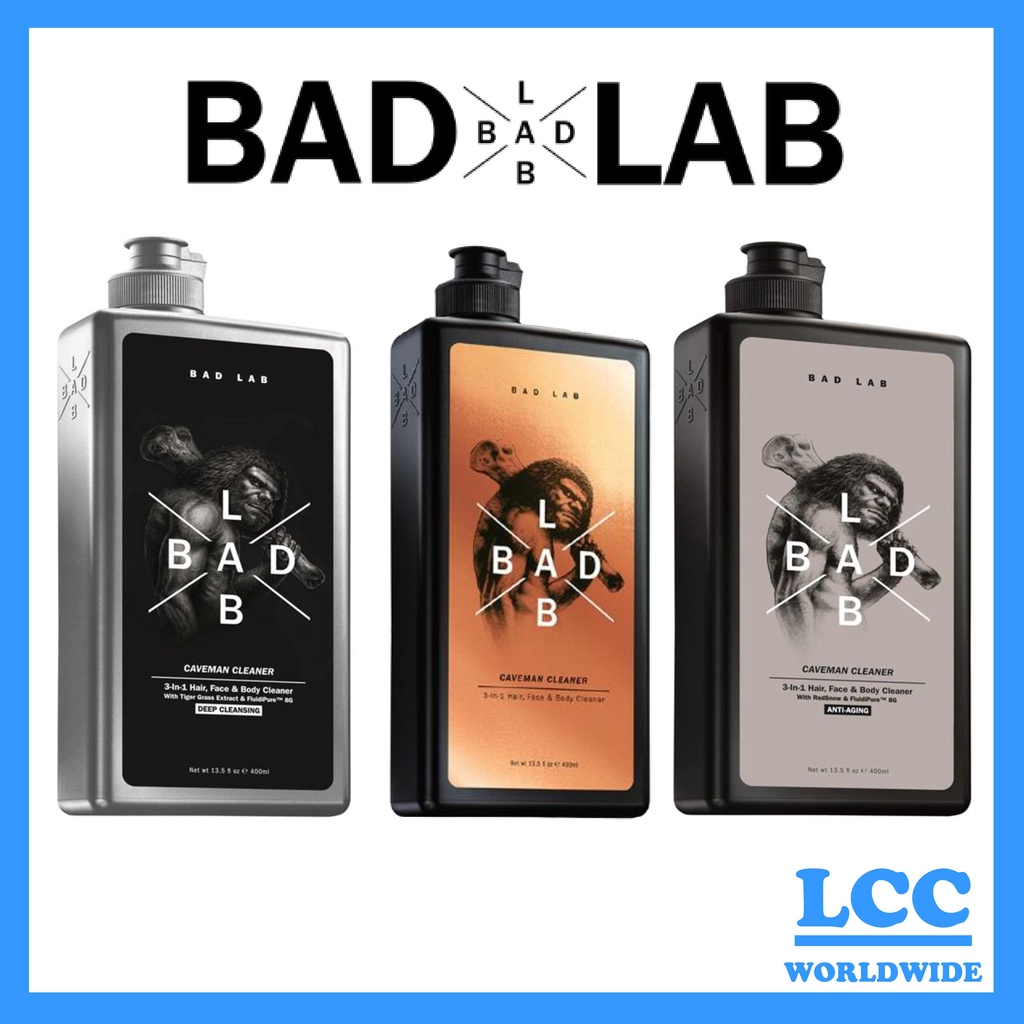 BAD LAB 3in1 Hair, Face, Body Shampoo Caveman 400ml | Shopee Malaysia
