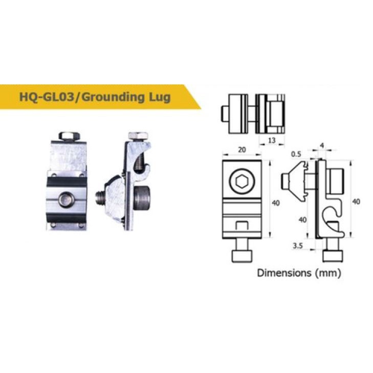 Solar Panel Mounting Bracket HQ-GL03/Grounding Lug | Shopee Malaysia
