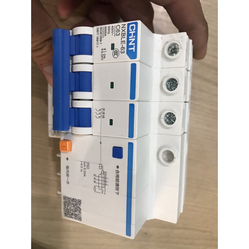 Chint NXBLE-40A/63A-380V ANTI-STROKE CIRCUIT 3P+N SERIES CHINT NXBLE ...