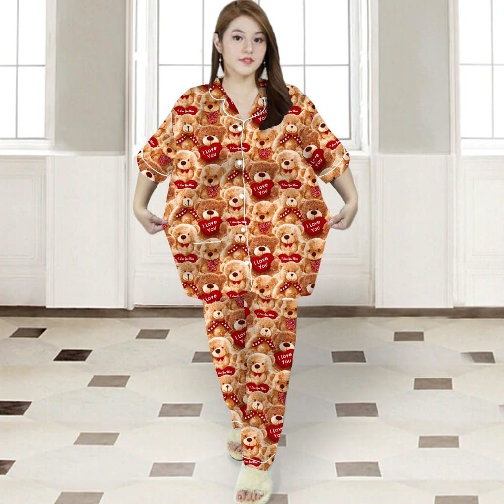 Pajama CP JUMBO SIZE XXL-Sleeping Pajamas/DORA/Pajamas Pajama XXL BLACK ...