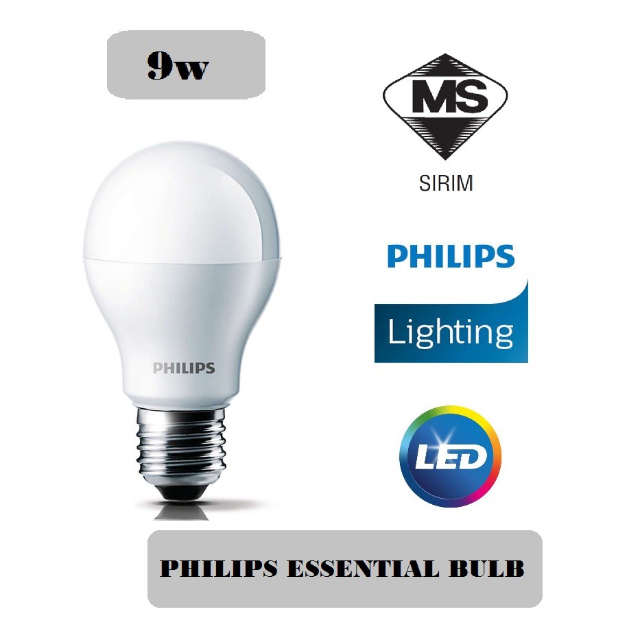 [9w] Philips LED Essential LED Bulb (Cool Daylight / Warm White ...