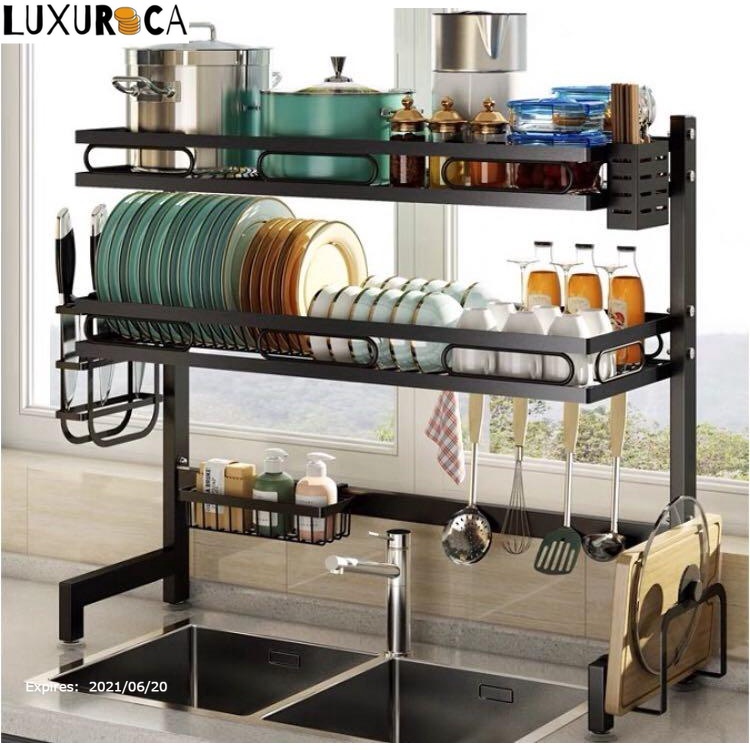 Stainless Steel Rak Pinggan Dish Rack Rak Dapur Rak Sinki Dapur Sink ...