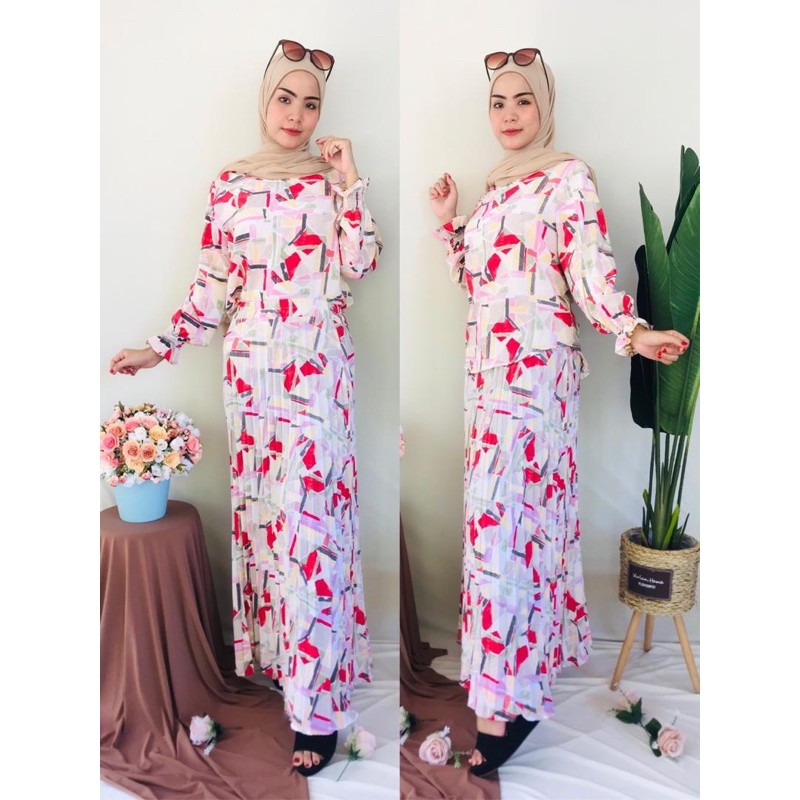 NEW SET VIRAL BERCORAK | Shopee Malaysia