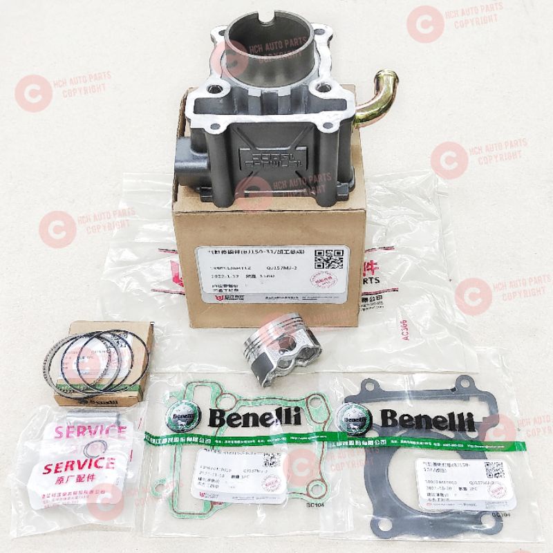 CYLINDER BLOCK SET - BENELLI - RFS 150i/ 150S (100% Q.J BENELLI ...