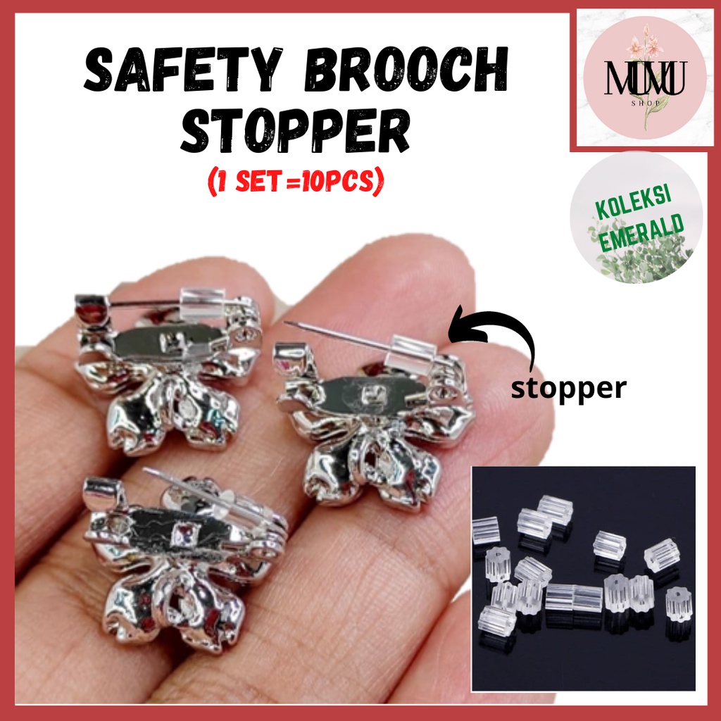SAFETY BROOCH STOPPER (1 SET=50PCS) PRE-ORDER GETAH BROOCH STOPPER PIN ...