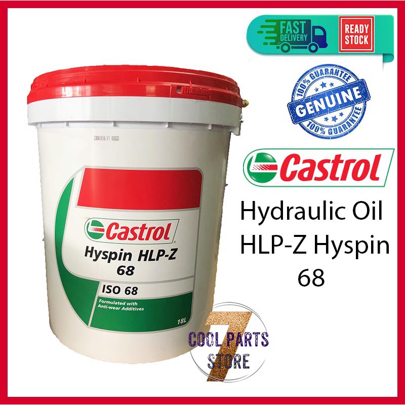 CASTROL Hydraulic Oil 68 Hyspin HLPZ ISO68 (18LTR) - 100% ORIGINAL ...