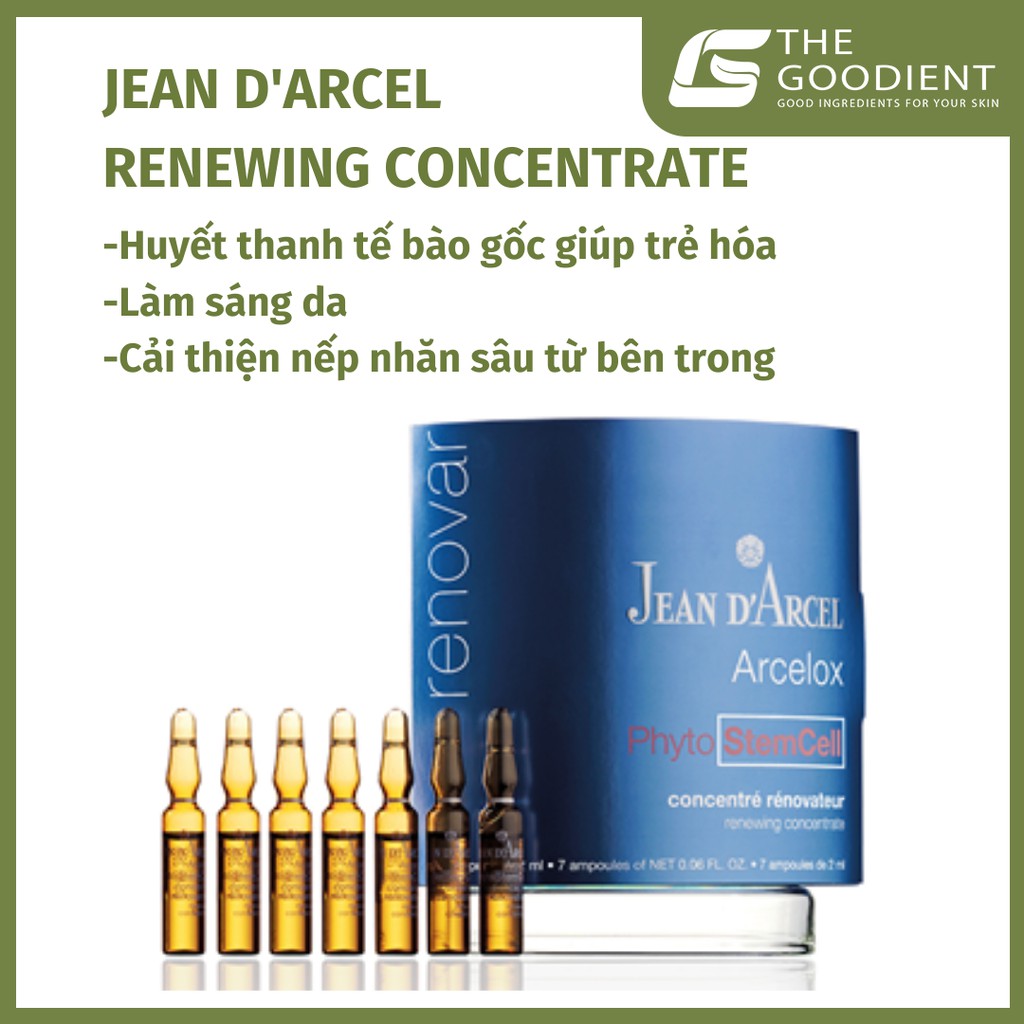 Jean D'ARCEL RENEWING CONCENTRATE Stem Cell Serum Helps Rejuvenate and ...