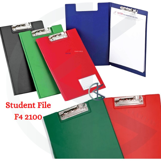 East-File F4 2100 PVC Wire Student File / Wire Clip Board | Shopee Malaysia