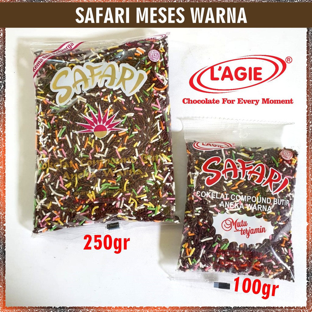 Safari L'agie Meses Chocolate Compound Grains Various Colors Chocolate ...