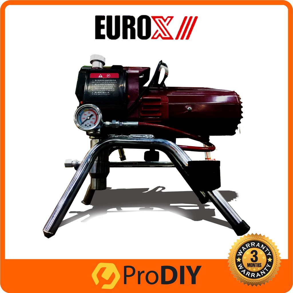 EUROX EPSH2200 Airless Paint Sprayer 1500w 230bar ( 2.0 HP C/W HOSE ) | Shopee Malaysia