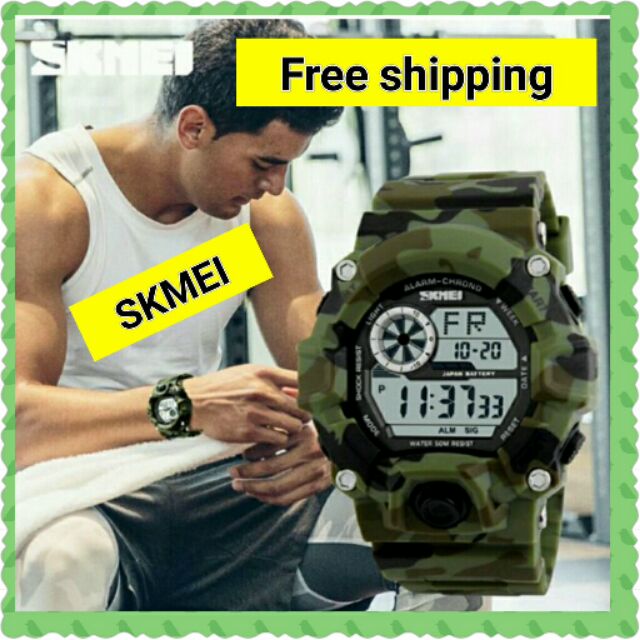 SKMEI Men's military digital sport watch | Shopee Malaysia