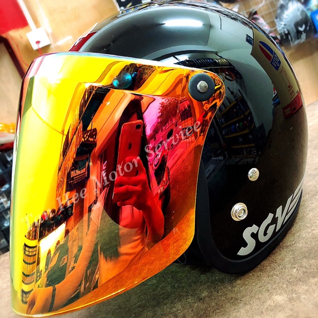 Motorcycle SGV 99 HELMET with Xdot Visor(100% Ori)-3Pin Helmet | Shopee ...