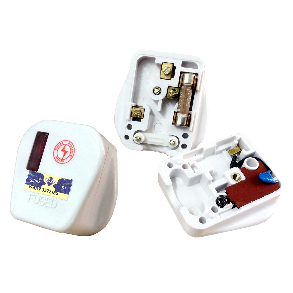 NNE 138SN 13AMP PLUG TOP C/W NEON (SURGE PROTECTION) HEAVY DUTY ...
