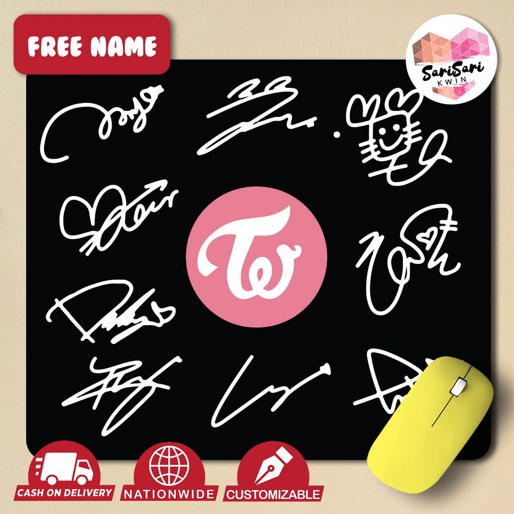 Twice Logo Mousepad | Twice Logo Art Mouse pad | Shopee Malaysia