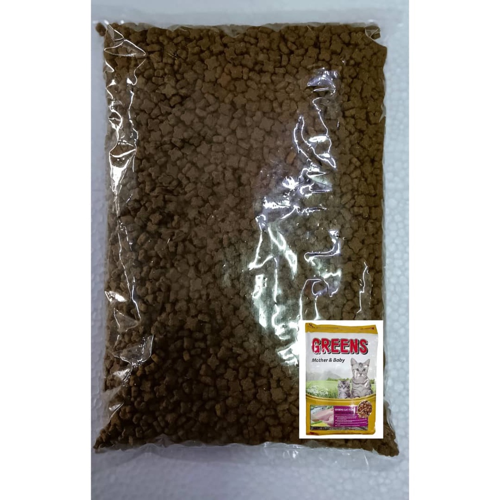 REPACK Greens Cat Food - Mother and Baby (500g& 1kg) | Shopee Malaysia