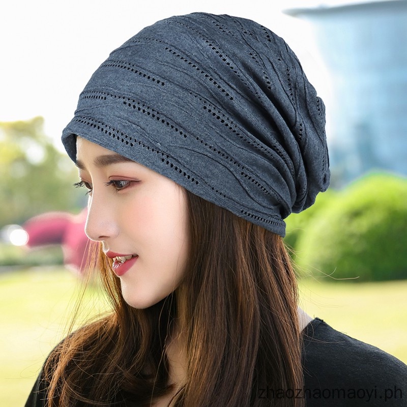 Beanie Unisex Thin Breathable Soft Cotton Turban Cap Men And Women Hip ...