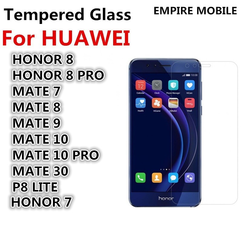 HUAWEI HONOR 8 / HUAWEI MATE 30 / HUAWEI P8 LITE TEMPERED GLASS SCREEN ...