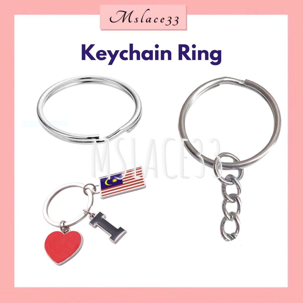 Key Chain | Ring With Short Chain/ Jumpring Keychain Ring DIY 钥匙圈 O ...