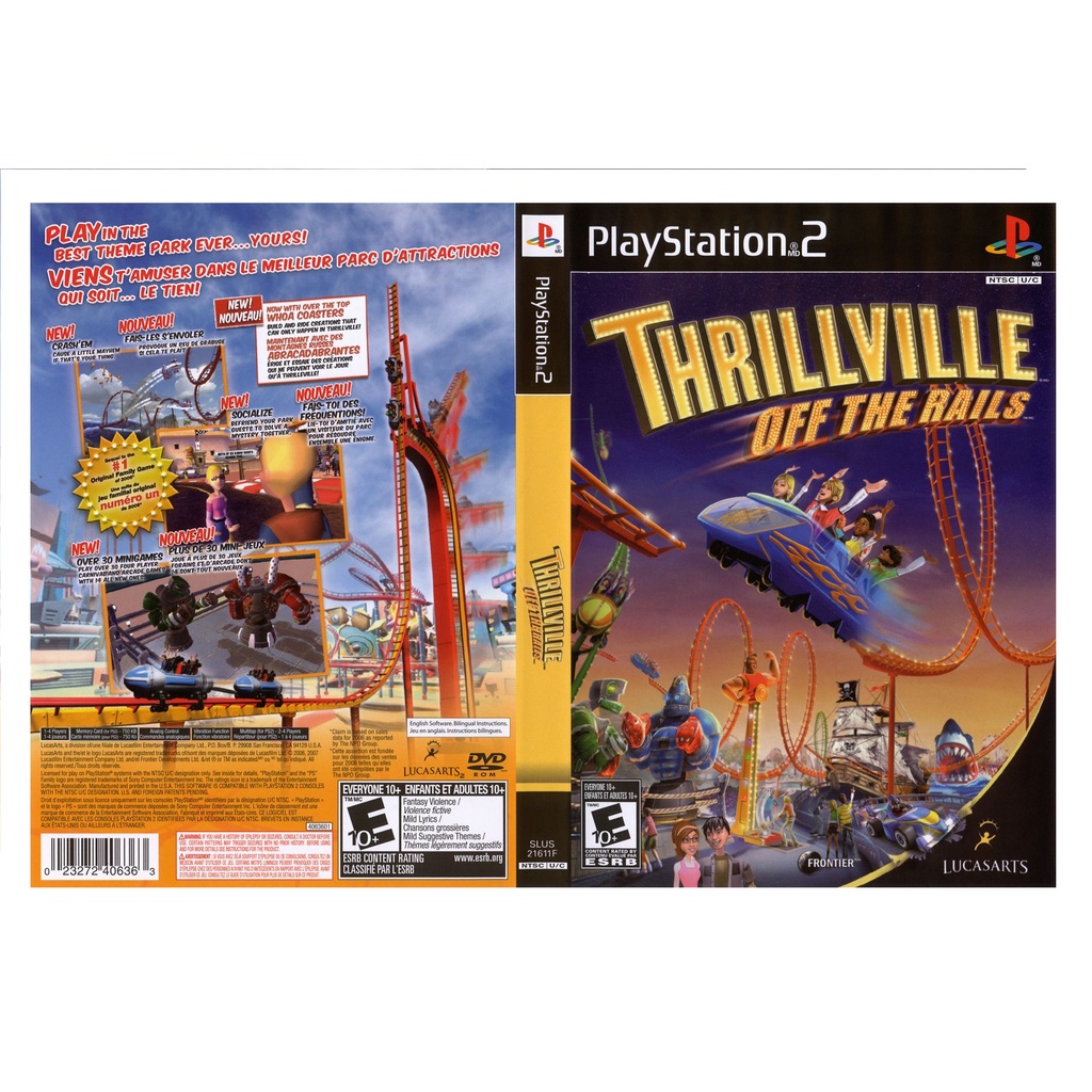 🔥PS2 CD DVD Games🔥 Thrillville Off The Rails (DVD Game) | Shopee Malaysia