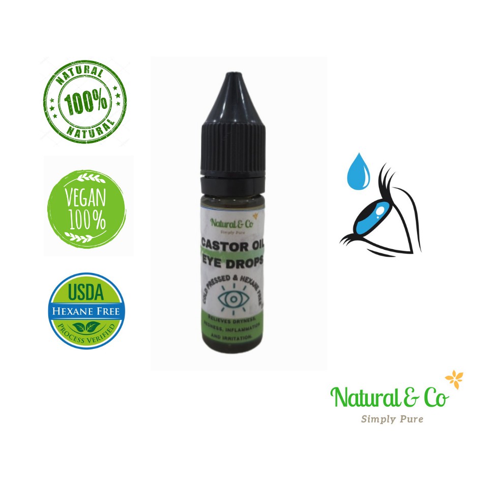 Natural & Co Pure Castor Oil Eye Drops 15ml *Recommended by ...