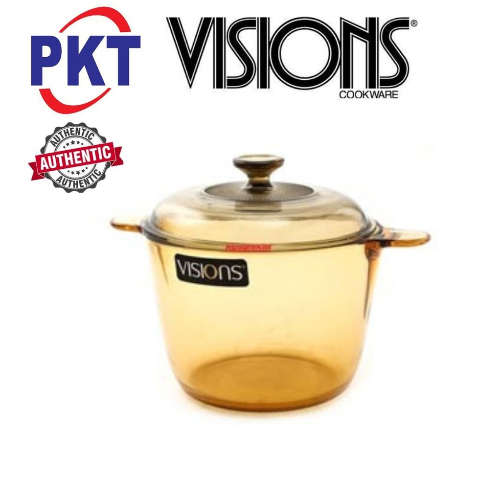 Visions 3.5L Glass Covered Cookpot / Stockpot - Plain [VS-3 1/2/CL ...