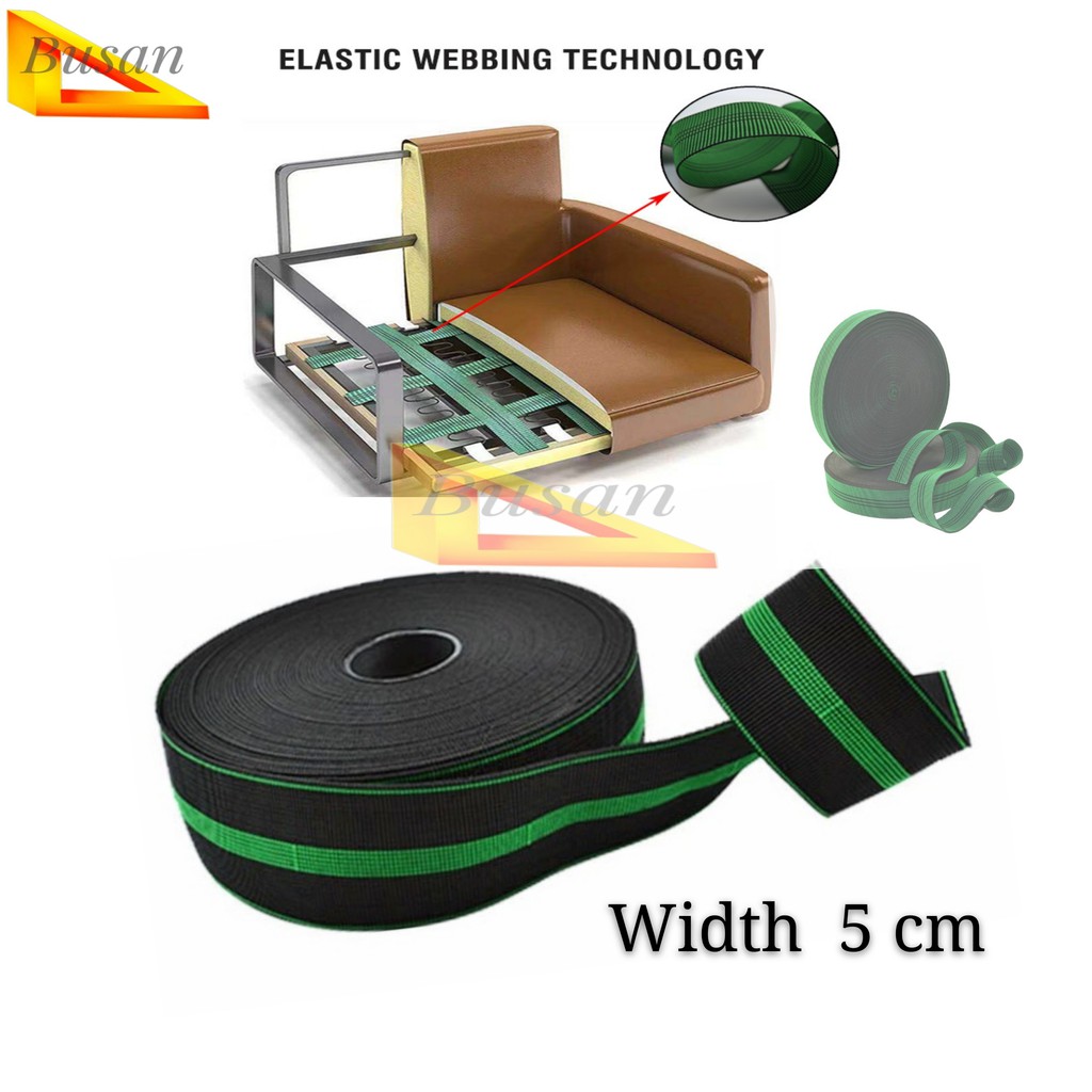 Ready Stock 50mm High Strength Upholstery Elastic Webbing Tape Bandage ...