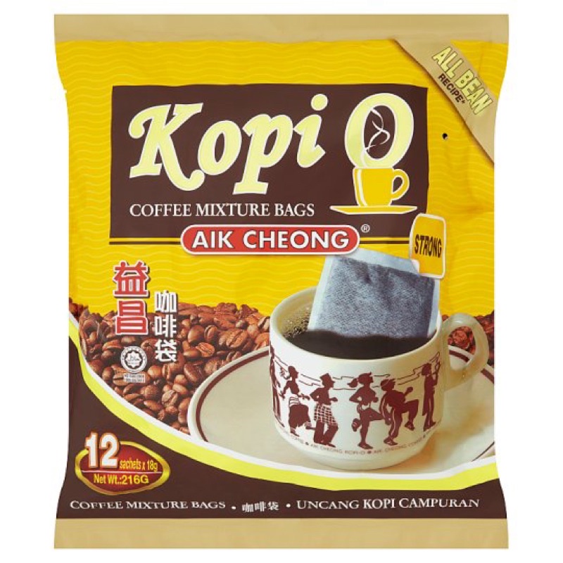 Aik Cheong Kopi O Strong 12x18g (Expired Nov 2021) | Shopee Malaysia