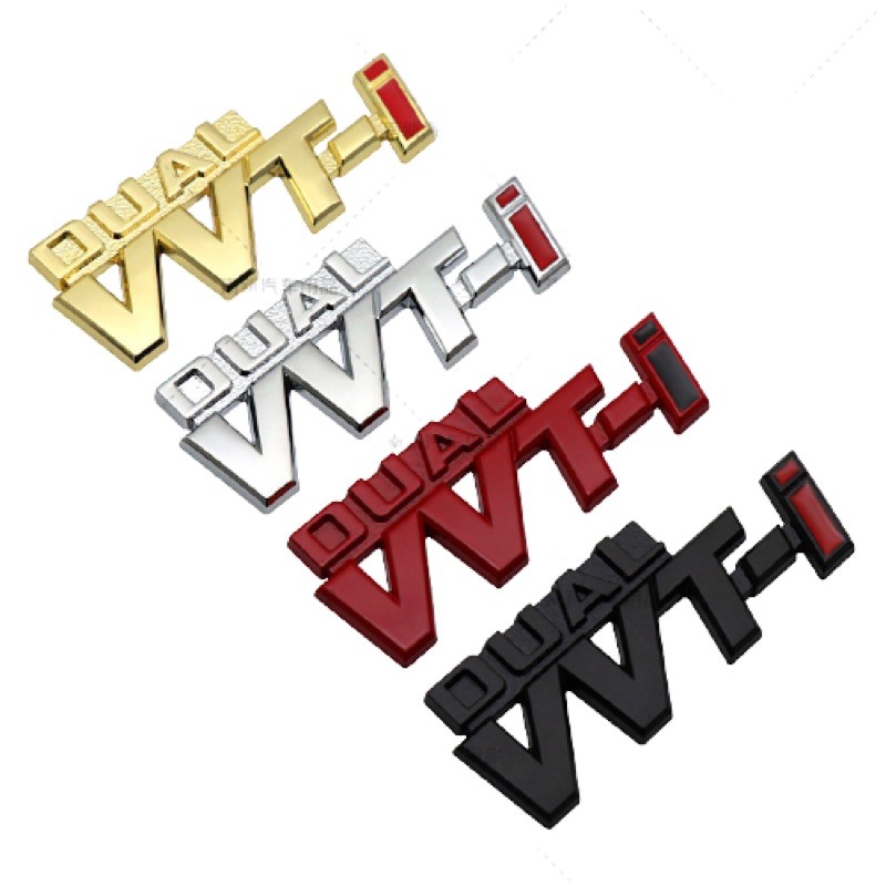 EMBLEM LOGO VVTi DUAL VVTI TOYOTA TRD VVT-I VVTI GOLD Toyota Vios Camry ...