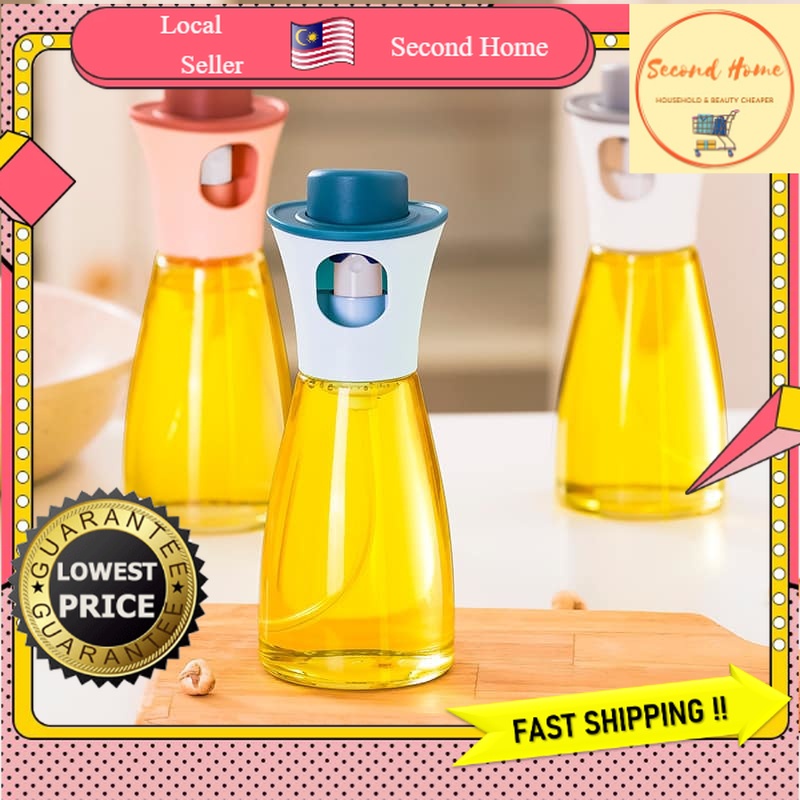 【In Stock】 Push-type Oil Sprayers ｜Glass Spray Olive Oil Bottle 日式喷油瓶 ...