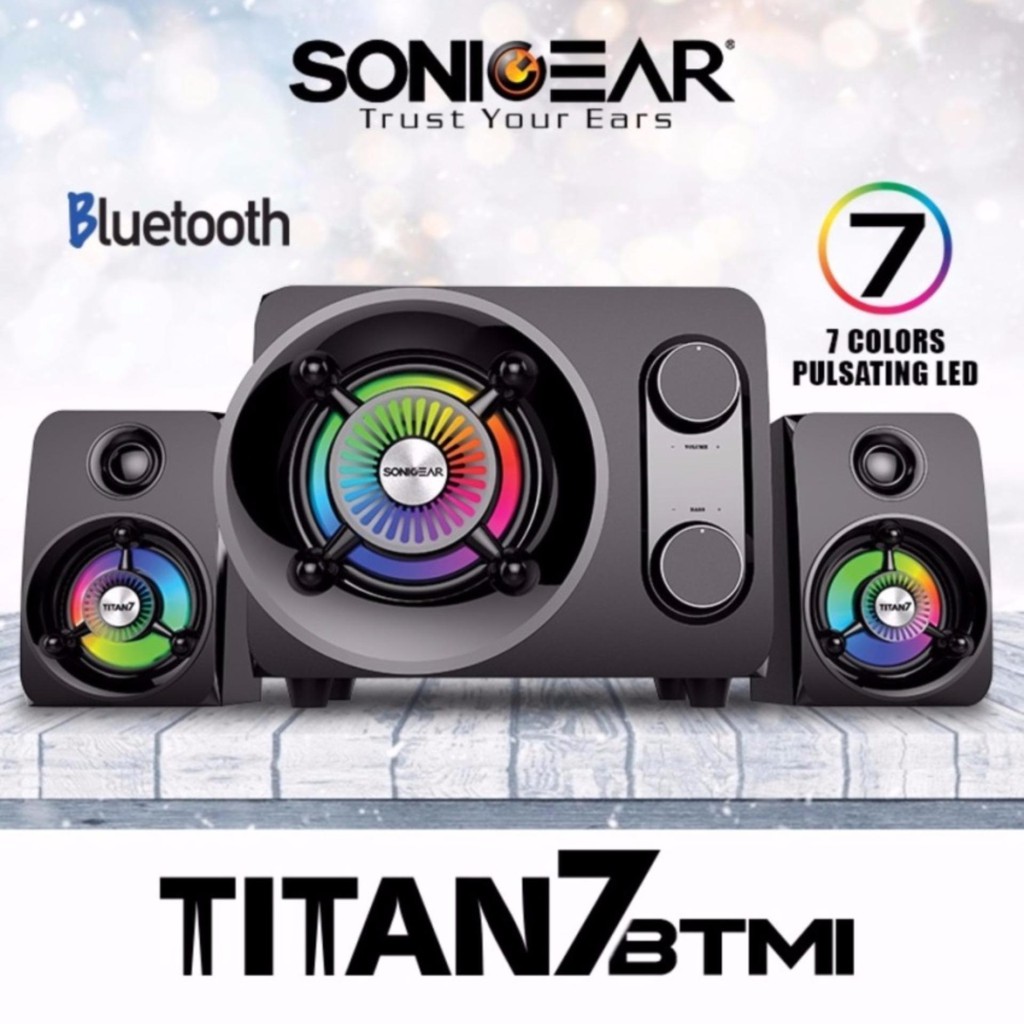SonicGear TITAN 7 BTMI Pro Bluetooth 2.1 Multimedia Speaker System (1 Year warranty) | Shopee ...
